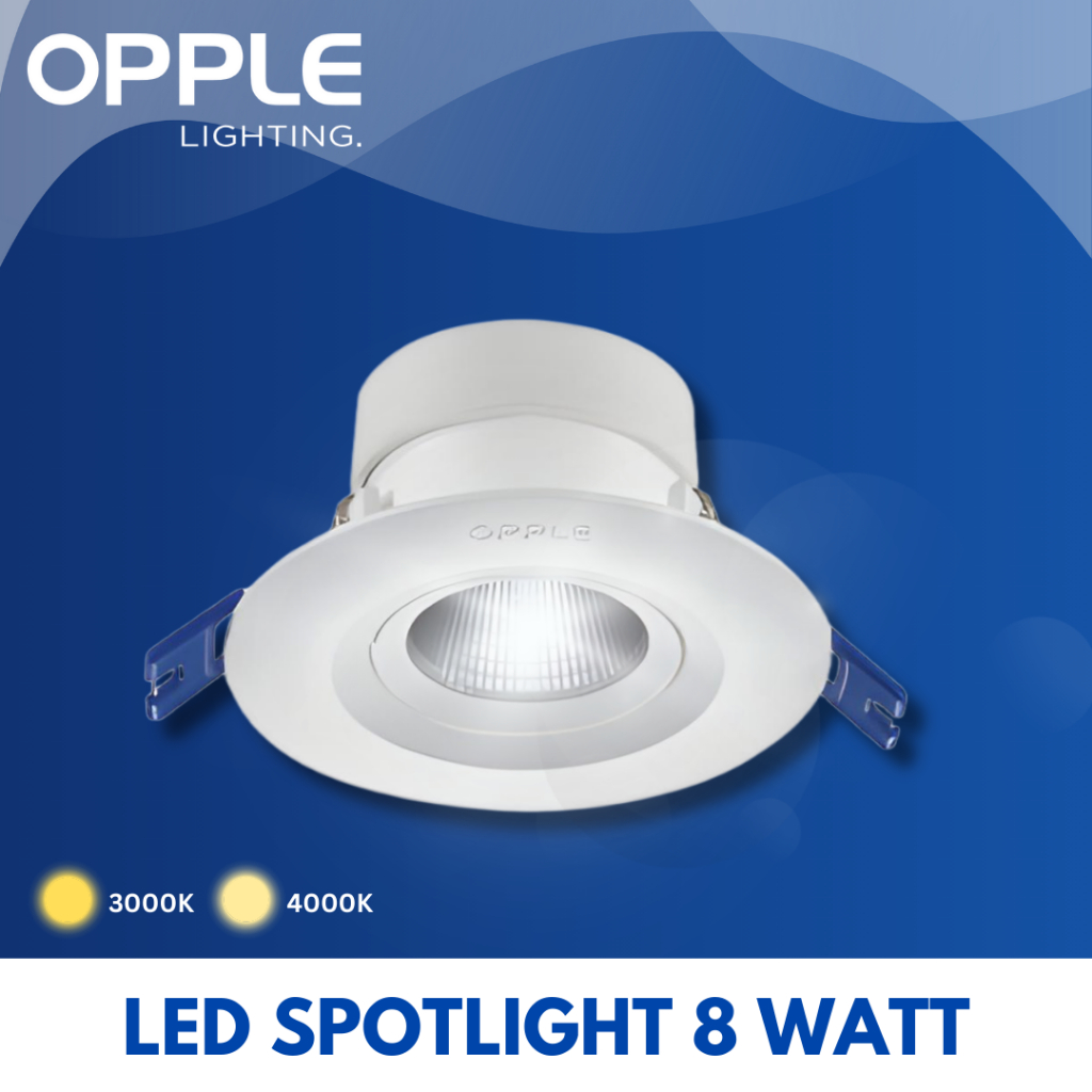 Jual OPPLE LED SPOTLIGHT ADJUSTABLE NON DIMMABLE 8 WATT | Shopee Indonesia
