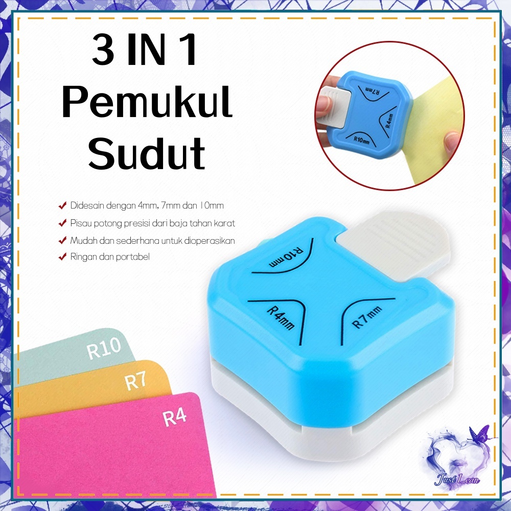 Jual 3IN1 R4 - R7 - R10 Corner Rounder Puncher, Photo Paper Puncher ...