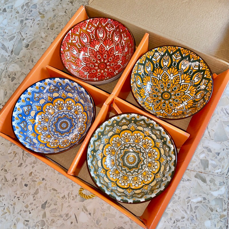 Jual Mangkuk Keramik Set Jepang 2 pcs 4 pcs + Sumpit/ Mangkok Set ...