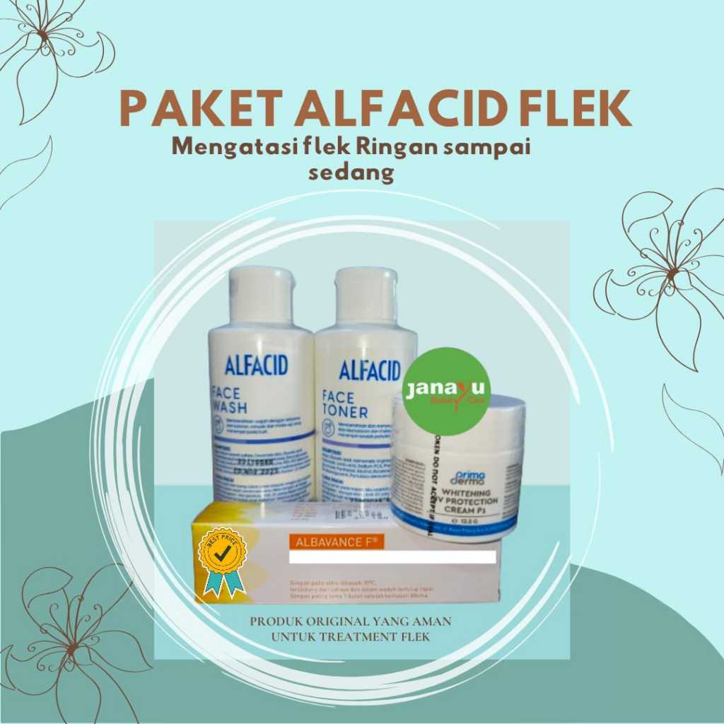 Jual Paket Treatment Alfacid Flek mengatasi flek ringan sampai sedang ...