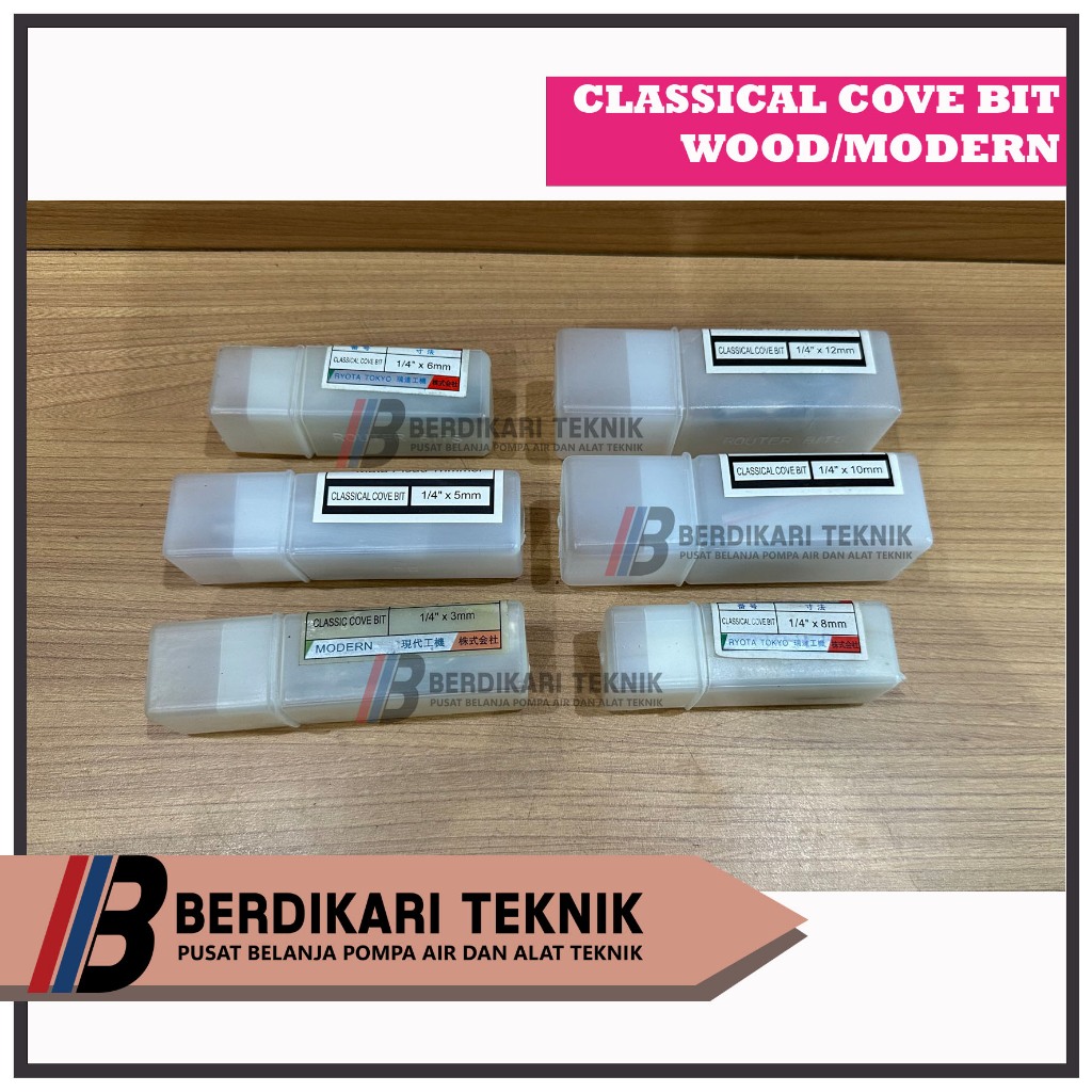 Jual MATA PROFIL MATA PROFILE ROUTER CLASSICAL COVE BIT MODERN WOOD ...