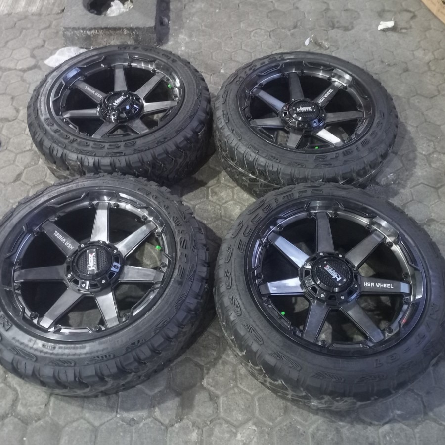 Jual VELG MOBIL DOLAGO HSR R20X9,5 PCD 6X139 ET20 + BAN ACCELERA MT 265 50 R20 PAJERO FORTUNER ...