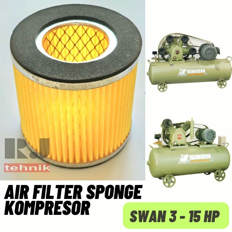 Jual Swan Air Filter Sponge Kompresor Angin Swan 3 - 15HP | Shopee ...