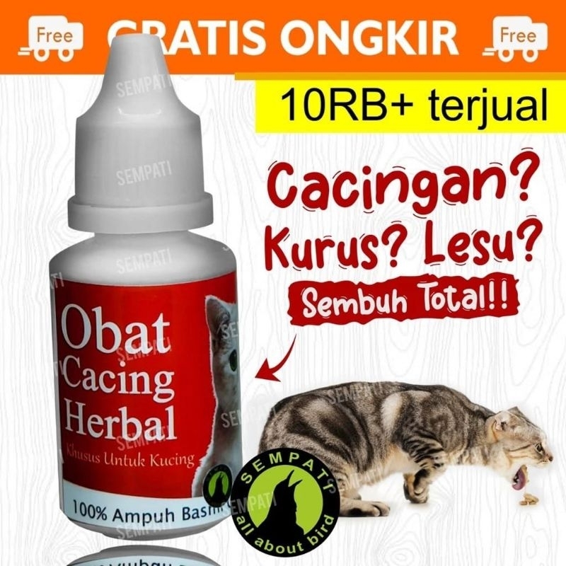 Jual Obat cacing kucing herbal ocing | Shopee Indonesia