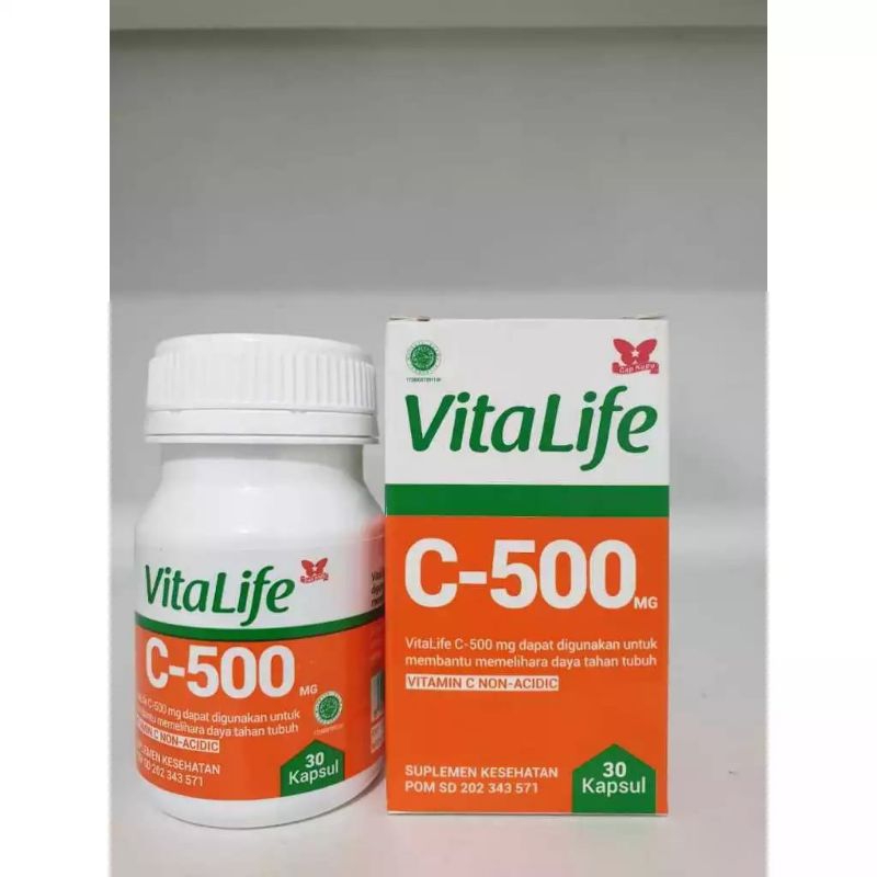Jual Vitalife (Vitamin C 500mg) 30 Kapsul | Multivitamin Daya Tahan Tubuh | Shopee Indonesia