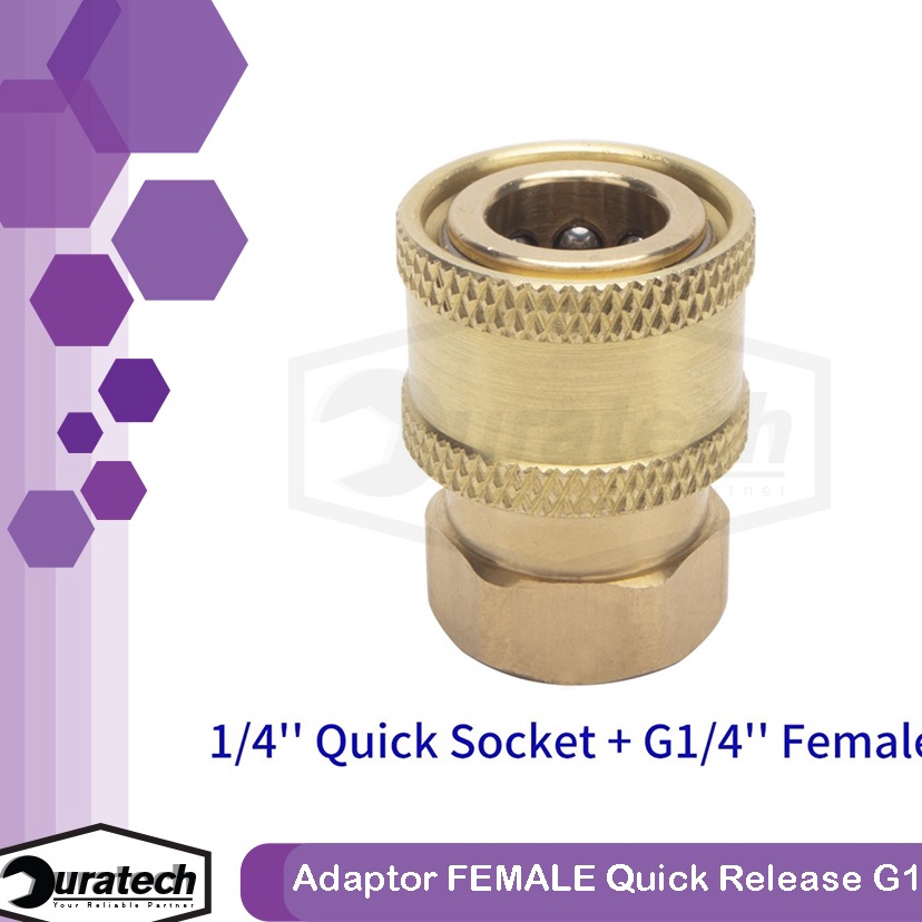 Jual Laris Quick release female adaptor 14 gun jet cleaner adapter ...