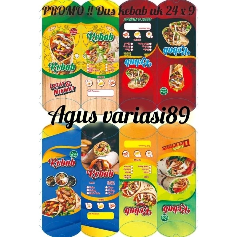 Jual Promo dus kebab isi 100 lembar // kemasan kebab isi 100 lembar ...