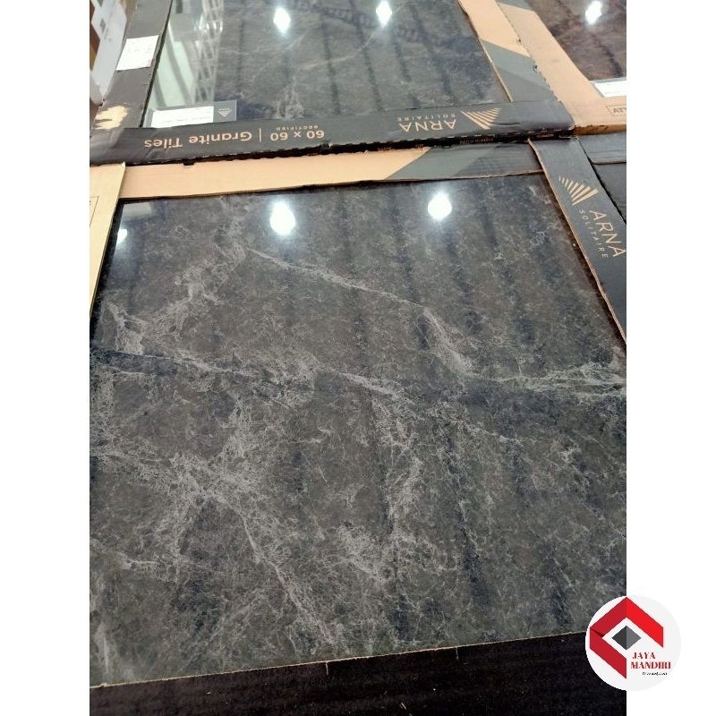 Jual Granite Tile 60x60 Kw Eco Arna Eleanor Dark Grey | Shopee Indonesia