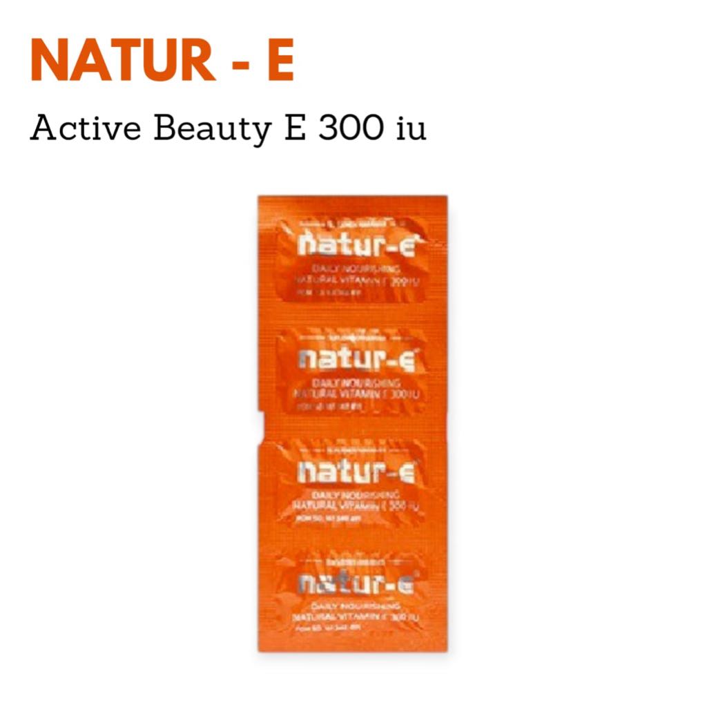 Jual PER STRIP Natur-E Active Beauty Vitamin E 300 IU | Shopee Indonesia
