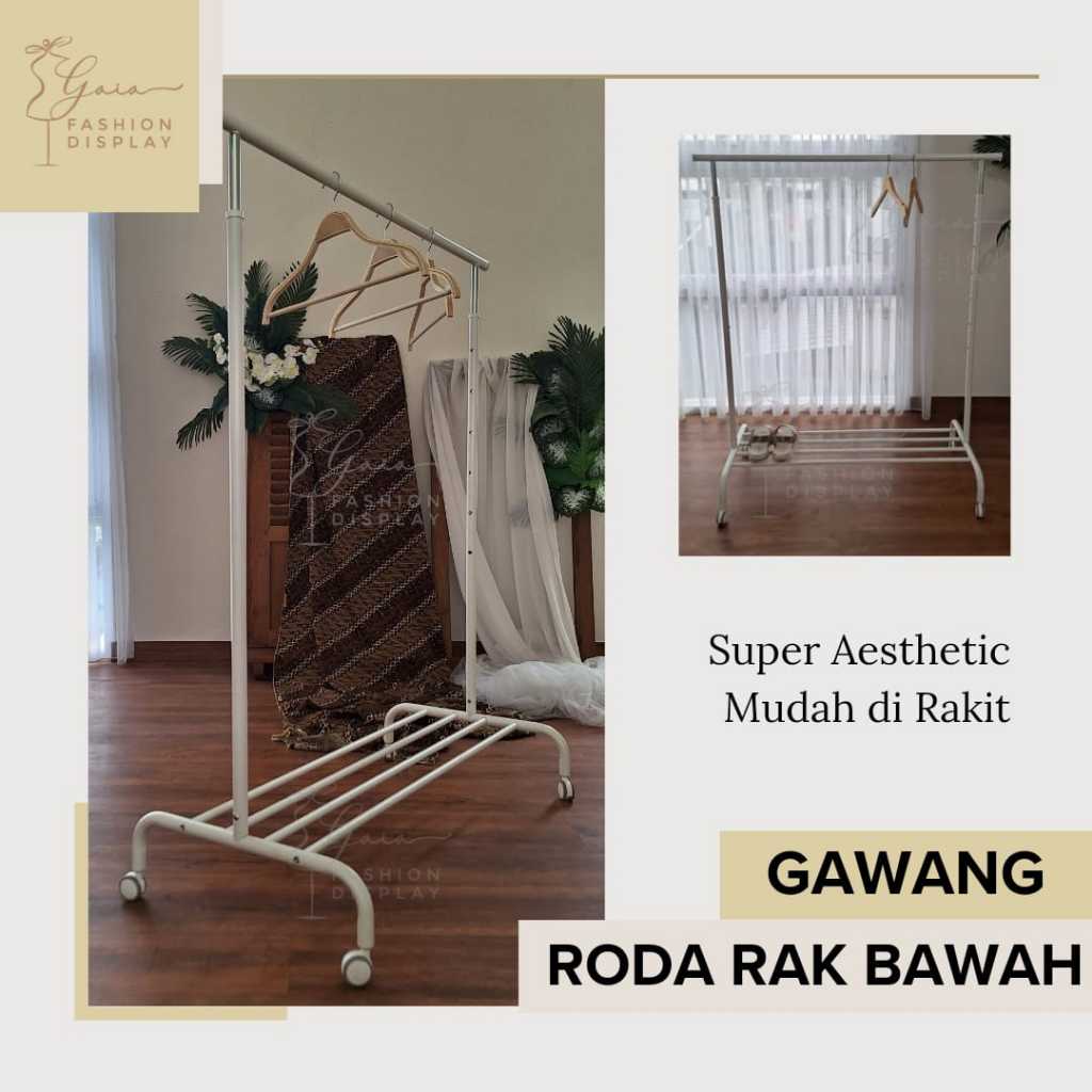 Jual Gawang Baju Putih Gawang Baju Gamis Model Roda Premium Gantungan ...