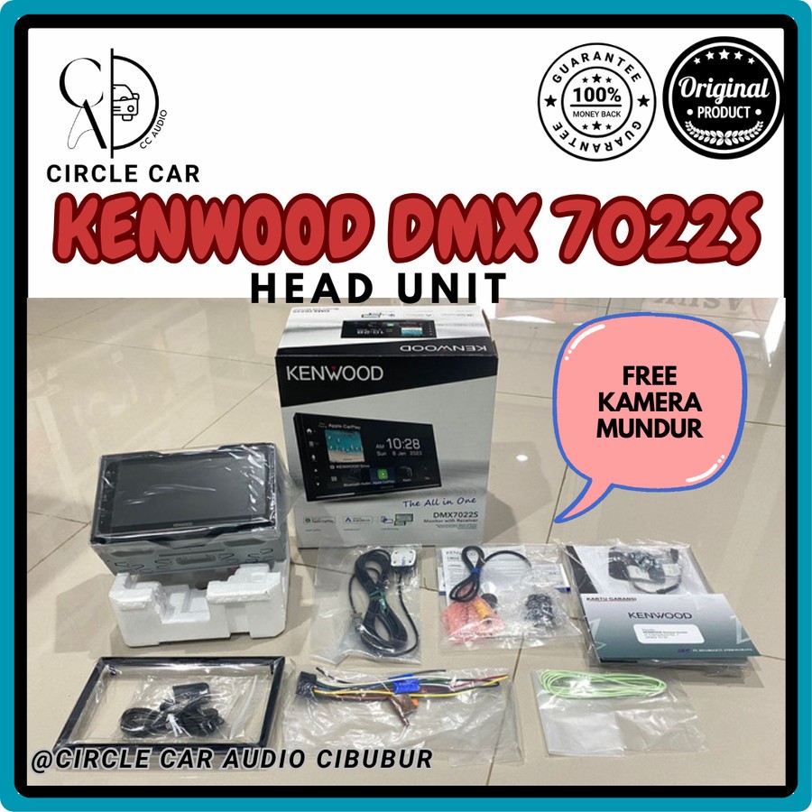 Jual HEAD UNIT DOUBLE DIN KENWOOD DMX 7022S APPLE CARPLAY ANDROID AUTO | Shopee Indonesia