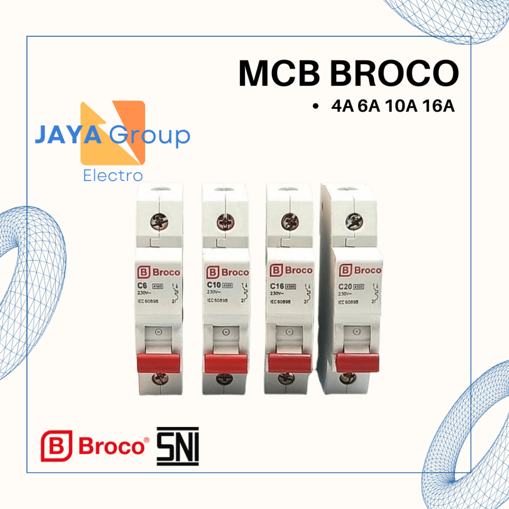 Jual BROCO MCB BROCO MCB 4A 6A 10A 16 A BROCO | Shopee Indonesia