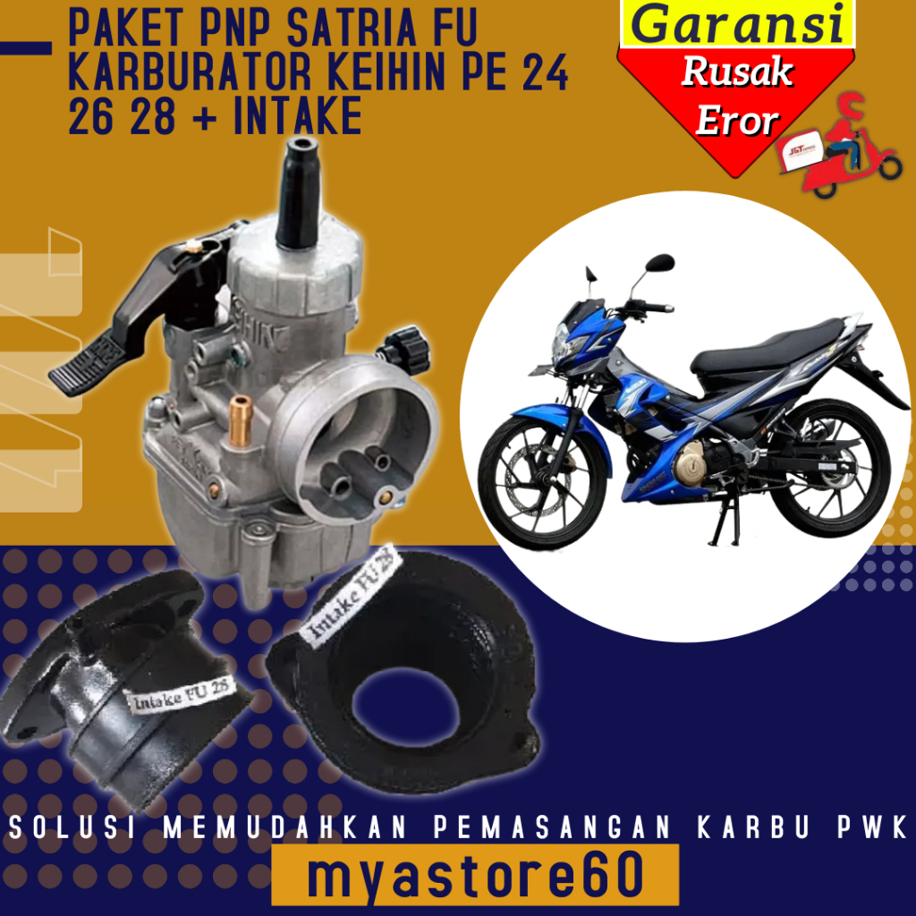 Jual Paket PNP Suzuki Satria Fu Langsung Pasang!!! Karburator PE24 PE26 PE28 KEIHIN Carburator ...
