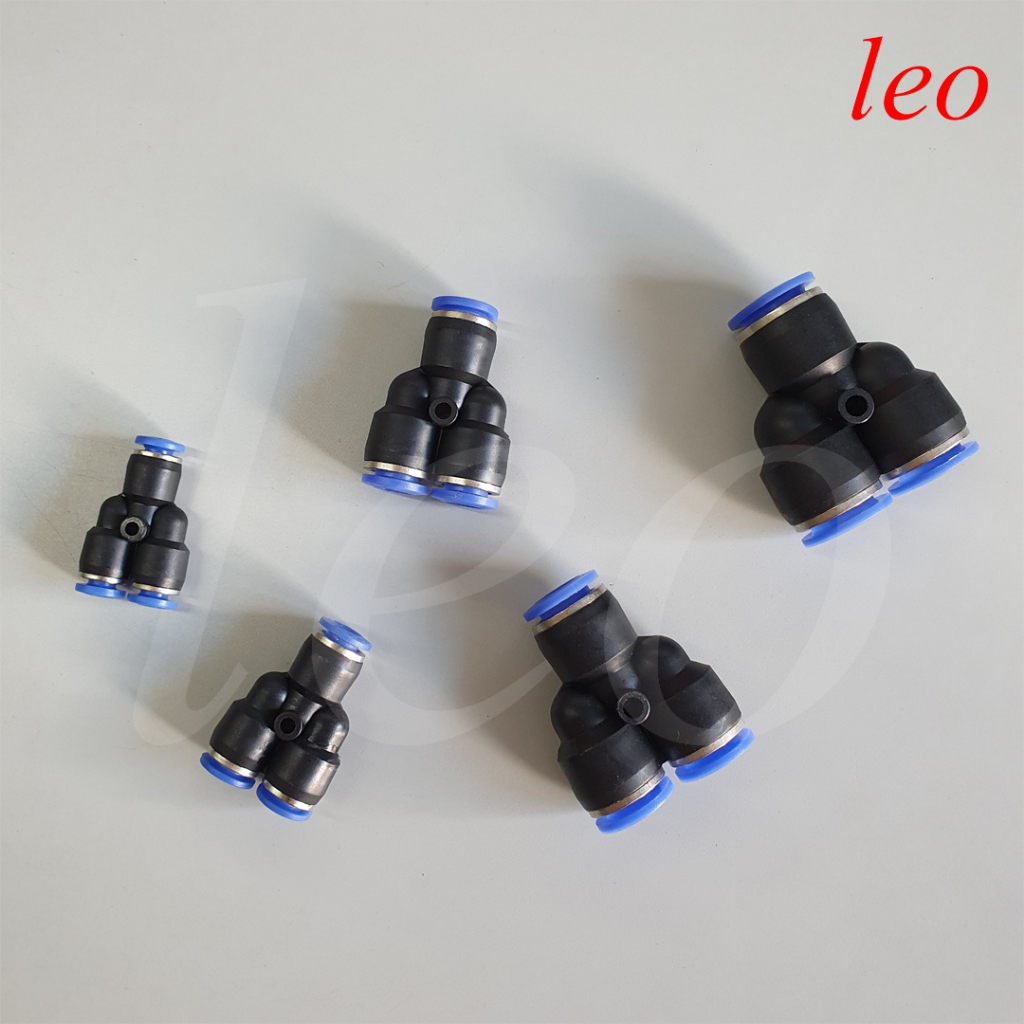 Jual Pneumatic Fittings Y 4 5 6 8 10 12 16 mm Nipple Nepel PY Fitting ...
