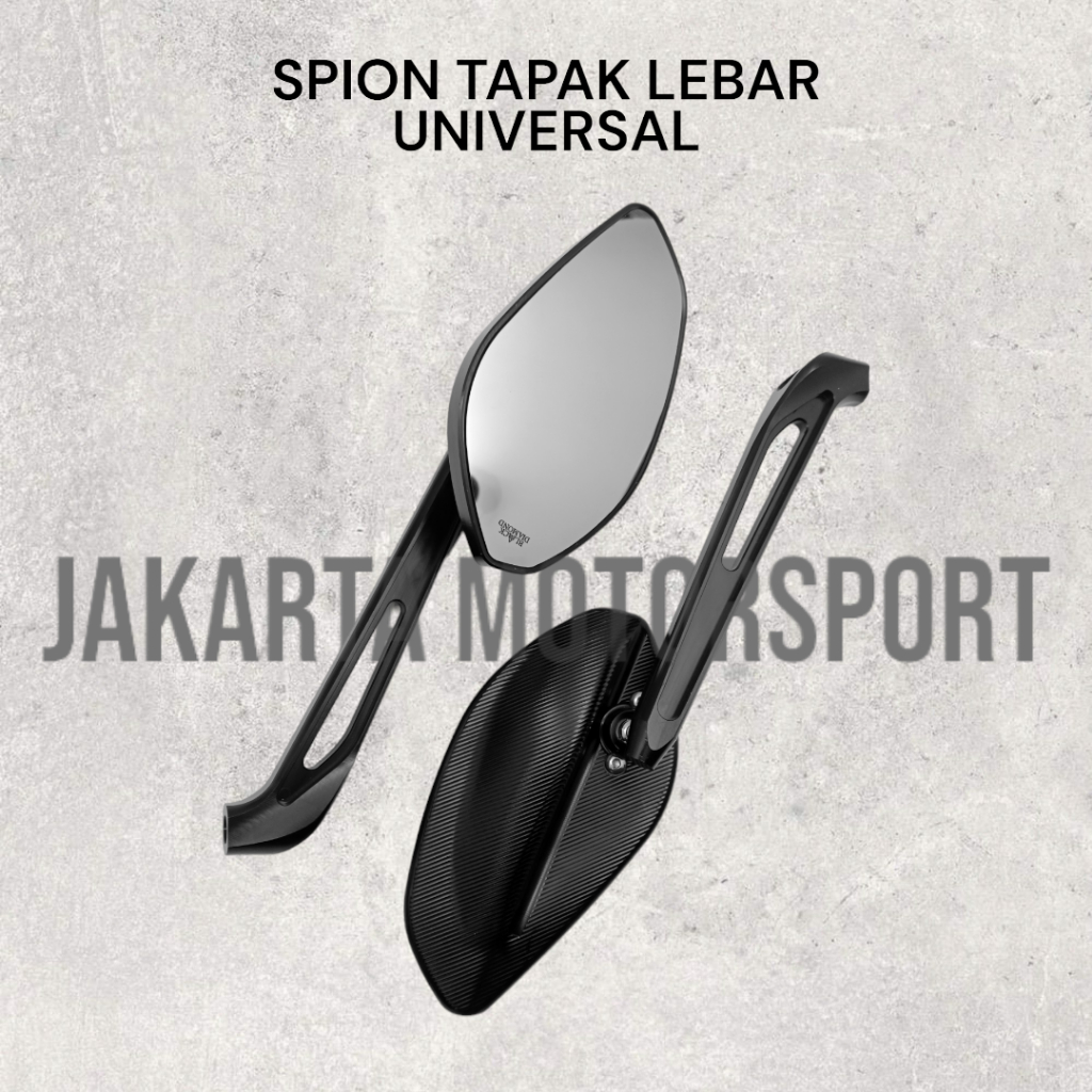 Jual Black Diamond - Kaca Spion Motor Model Kapak Lebar Ellisse V2 Full ...