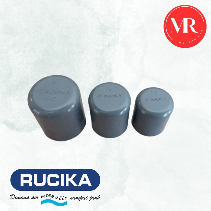 Jual Dob Dop Cap Tutup Pipa Dof AW Rucika Fitting PVC 1/2 3/4 1 11/4 ...