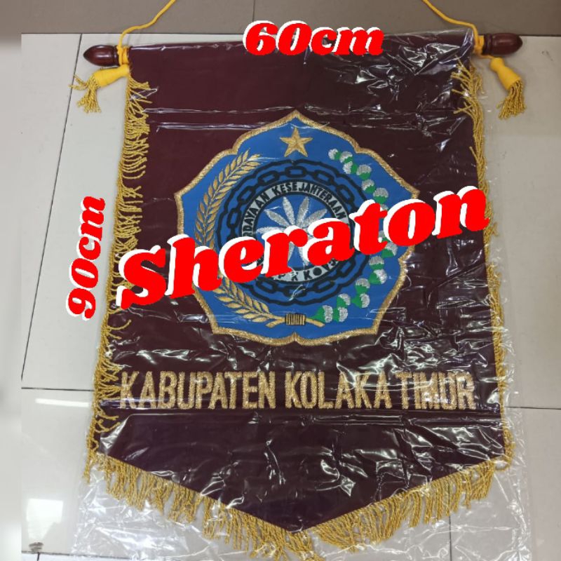 Jual custom bendera vandel PKK sulam UK. 60cm x 90cm | Shopee Indonesia