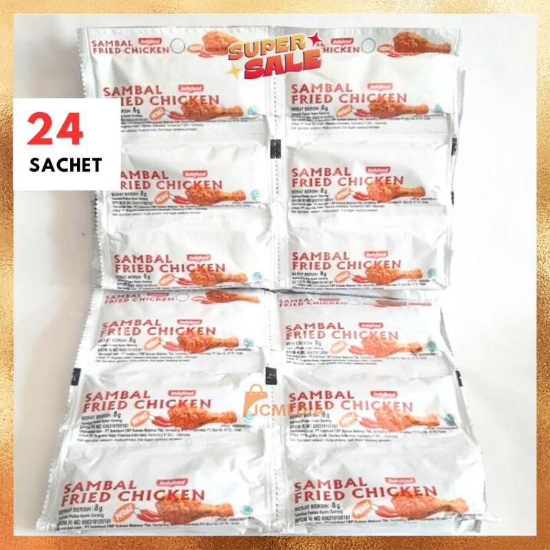Jual (1 Renceng 24sachet) Indofood Sambal Fried Chicken Sachet 8gr ...