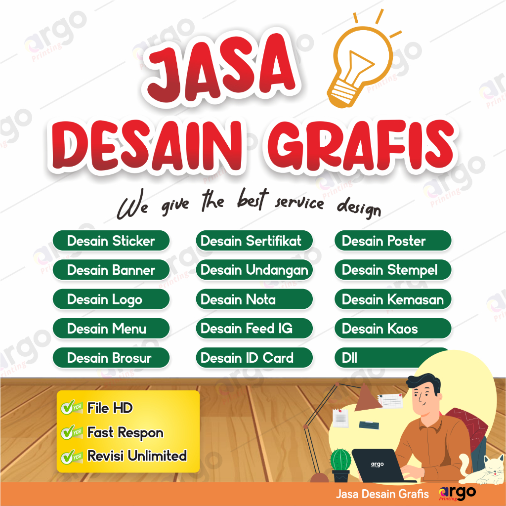 Jual Custom Desain Project Argo Printing | Shopee Indonesia