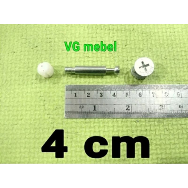 Jual Skrup Baut Minifix Socket Casing 3 Macam / Baut Meja Lemari 4 cm ...