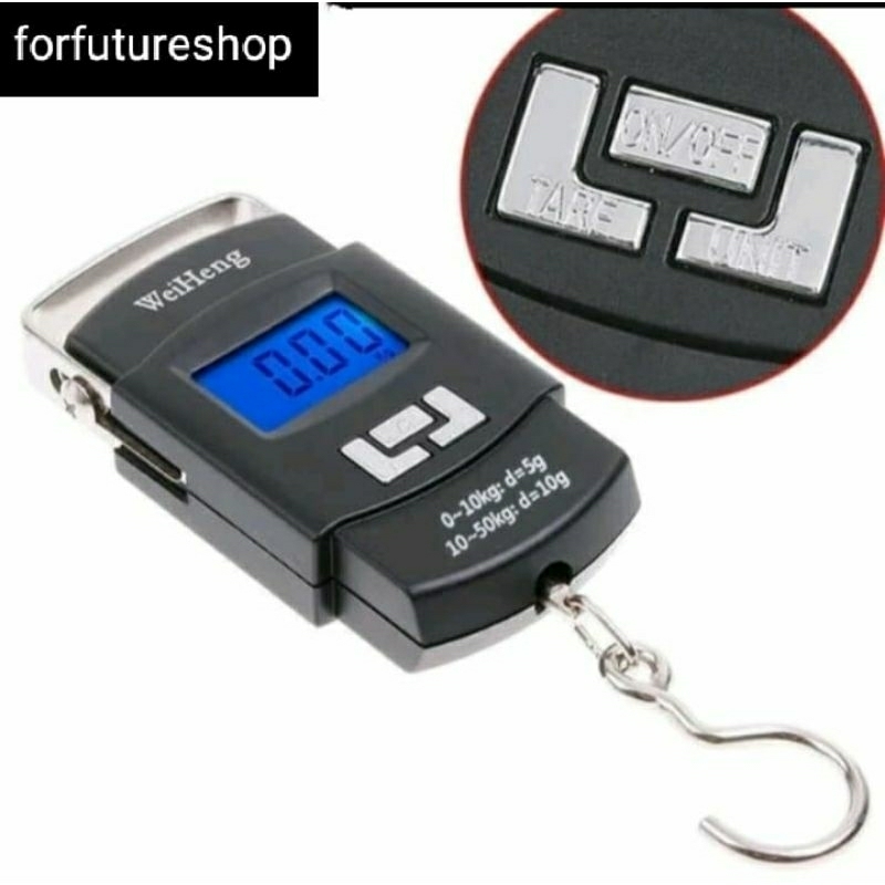 Jual TIMBANGAN DIGITAL GANTUNG 50 KG INCLUDE BATERAI | Shopee Indonesia