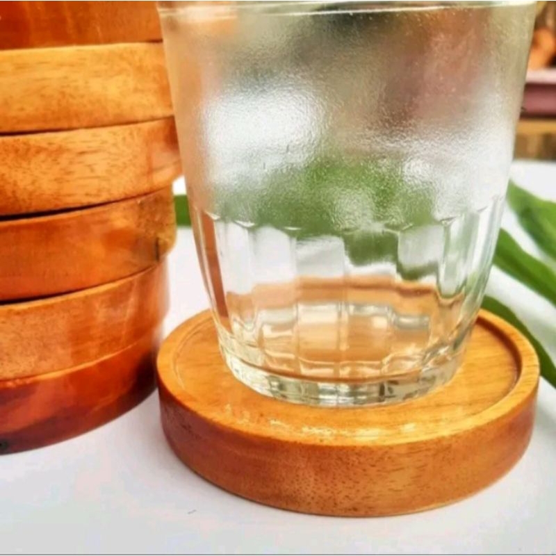 Jual Tatakan gelas Kayu||Alas gelas kayu mahoni||Wooden coaster Kayu ...