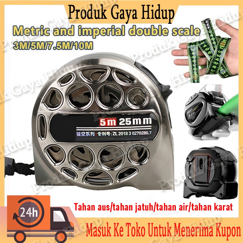 Jual Meteran 10 Meter Paling Kuat Unik Stainless Anti Karat Anti Air Murah Anti Pecah Tukang ...