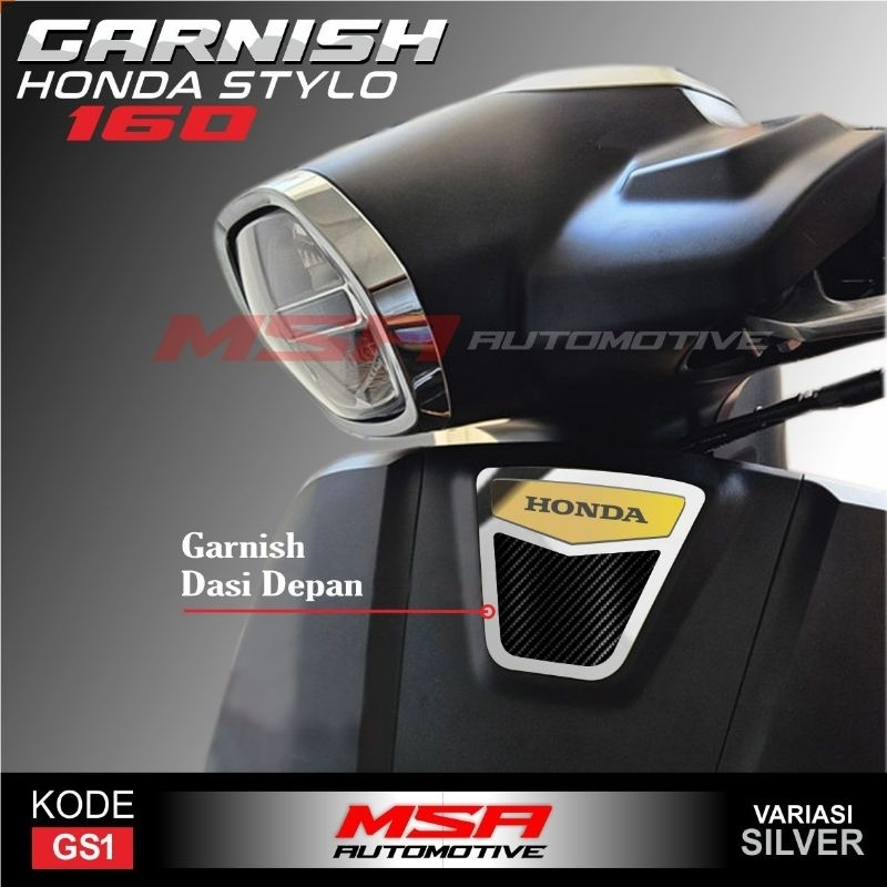 Jual Garnish Honda Stylo 160 - Garnish Dasi Depan Stylo 160 cc | Shopee ...