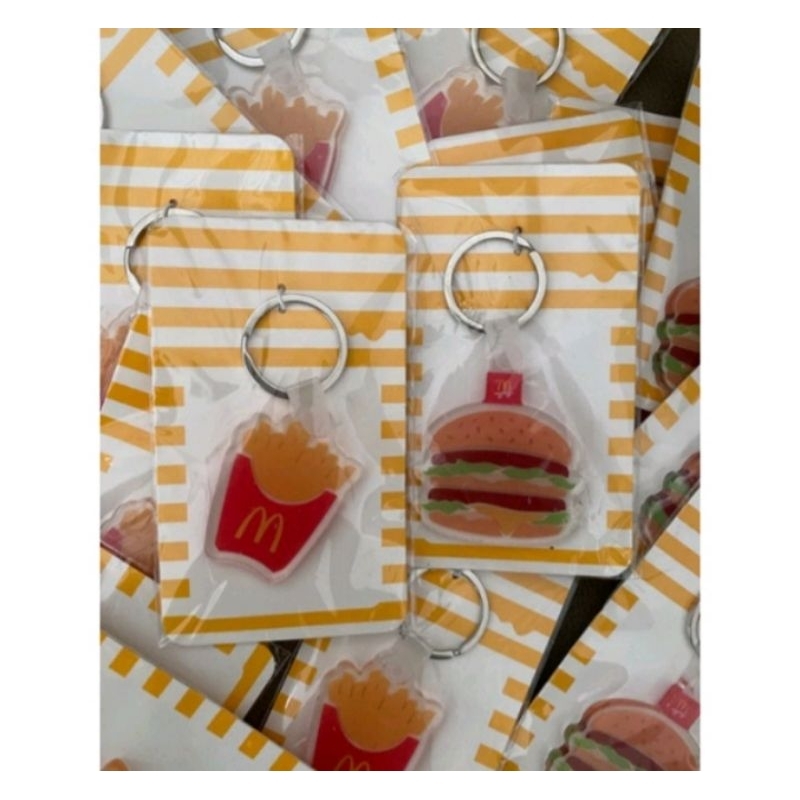 Jual key chain mcd gantungan kunci mcd gantungan kunci burger kentang ...