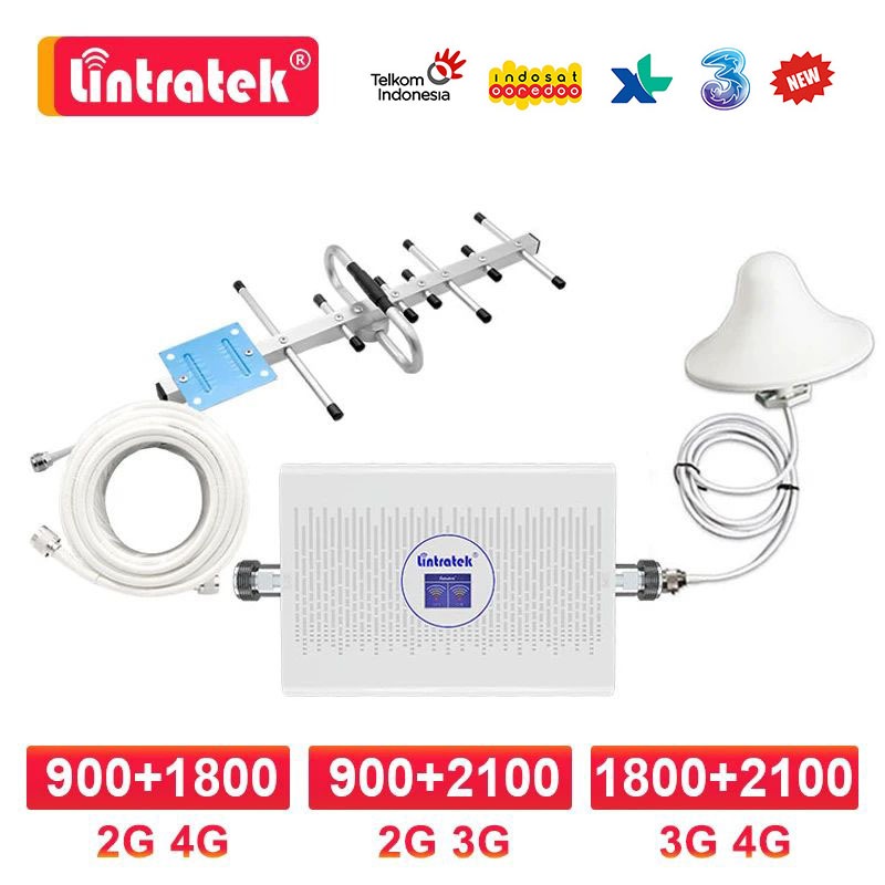 Jual Lintratek 2-band REPEATER TRIBAND PENGUAT JARINGAN LTE INTERNET PEDALAMAN PEDESAAN SINYA H ...