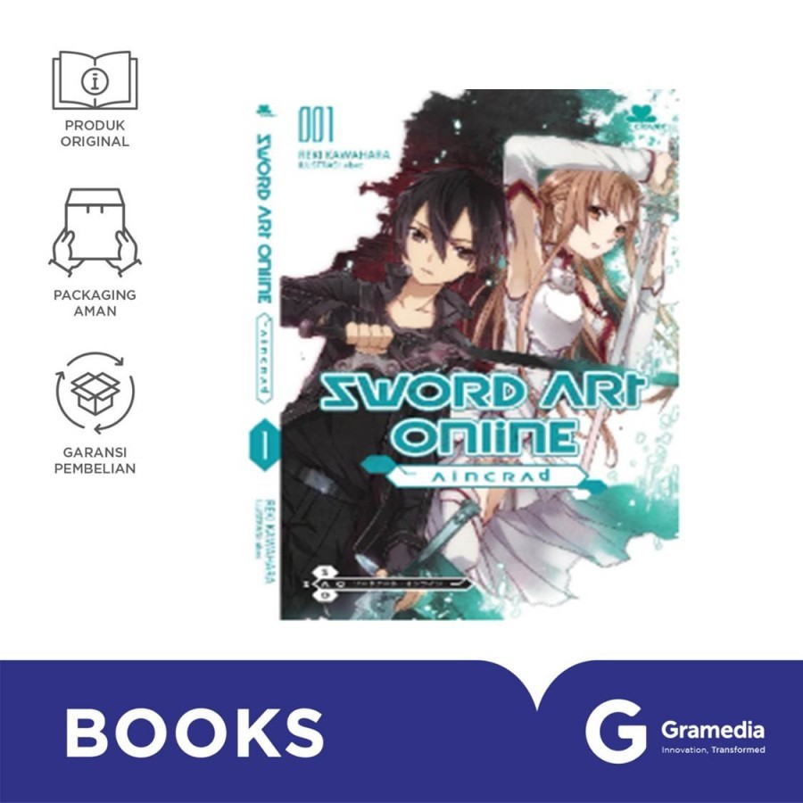 Jual Gramedia MKG - Novel Sword Art Online 001 Aincrad - REKI KAWAHARA / ABEC | Shopee Indonesia