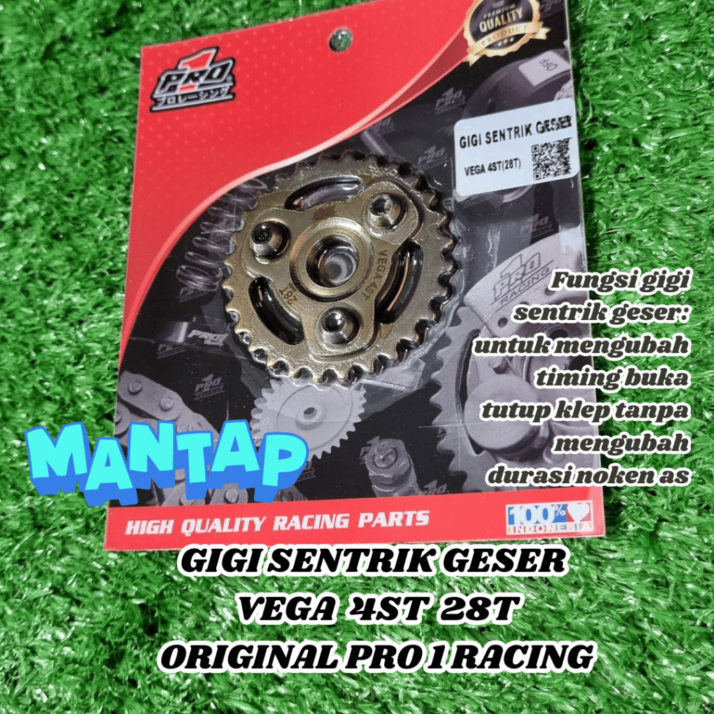 Jual Gigi Sentrik Geser Vega 4st 28T PRO 1 Racing Sparepart Motor/Alat ...