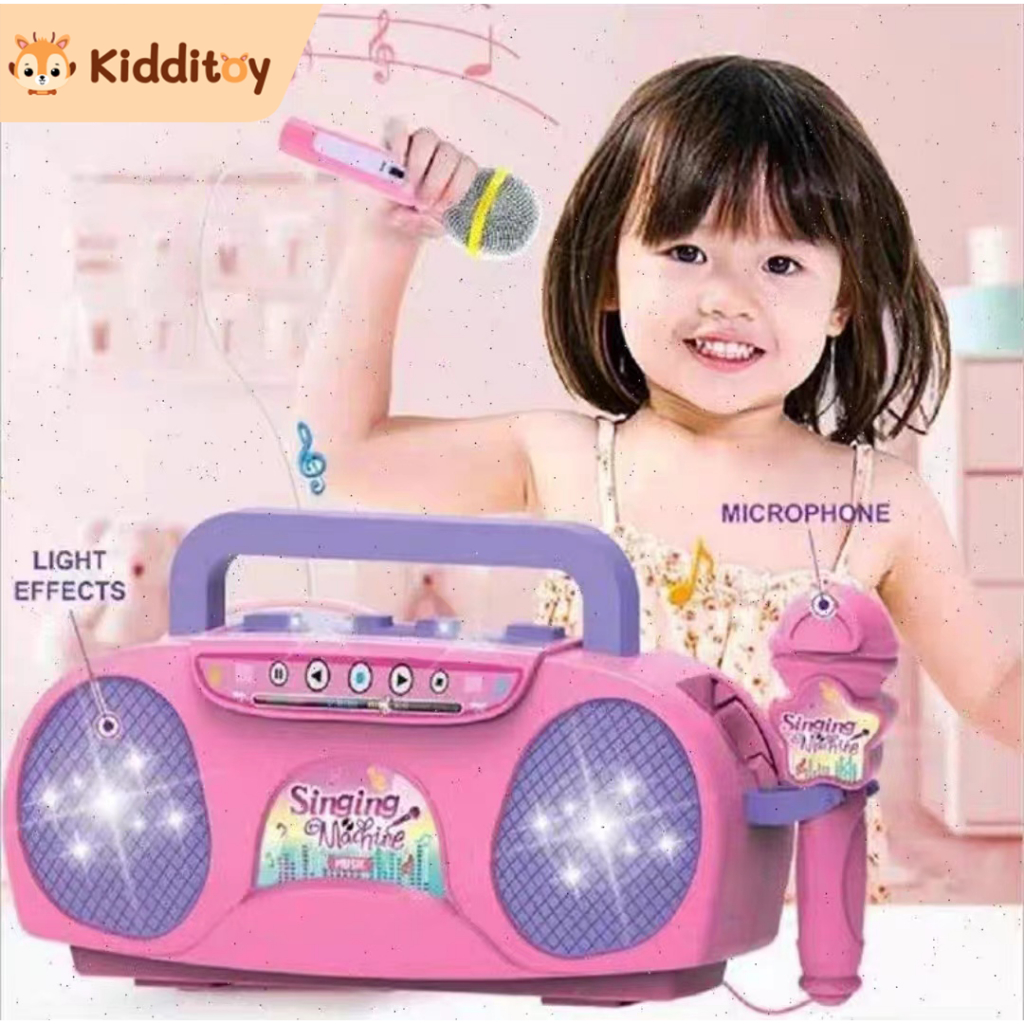 Jual kidditoy Microphone Anak Mainan Karaoke Music Little Singer Mic ...