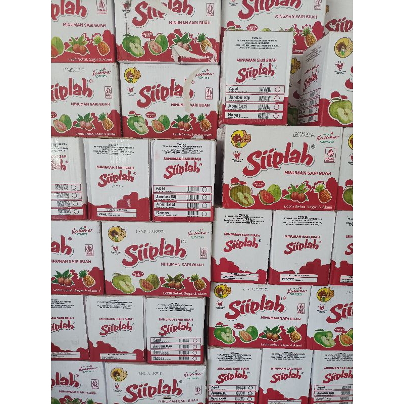 Jual Siiplah minuman sari apel 1 dus isi 32pcs | Shopee Indonesia