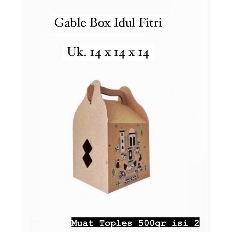 Jual Gable Box Lebaran 14x14x14 ~ GALERI PLASTIK FROZEN FOOD | Shopee ...