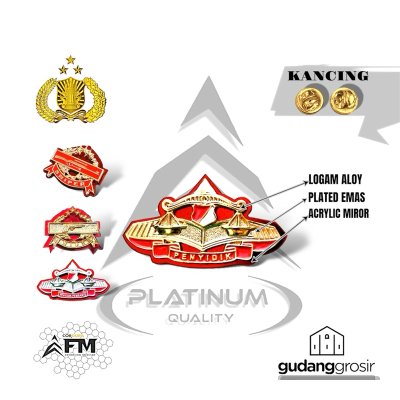 Jual Pin Kancing | Penyidik Polri | Penyidik pembantu | Pin Sniper ...