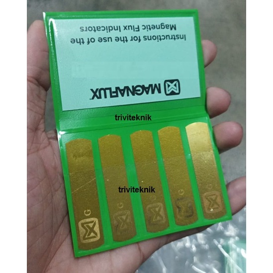 Jual magnaflux burma castrol laminated magnetic flux indicator strip ...