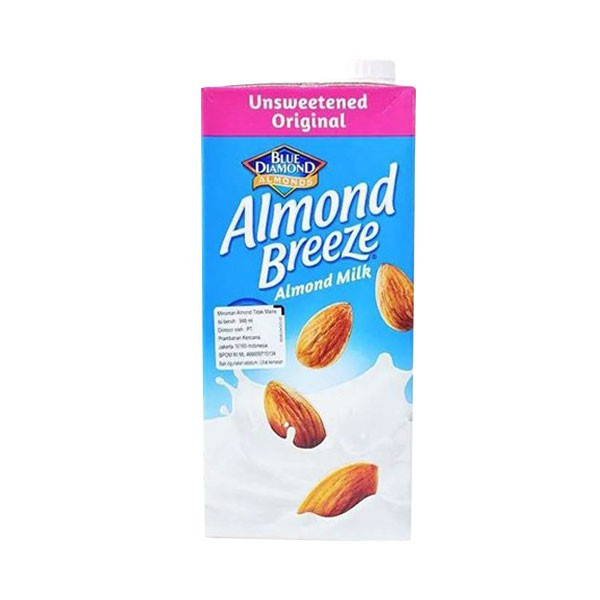 Jual Blue Diamond Almond Breeze Almond Milk Unsweetened Original 946 ml | Shopee Indonesia