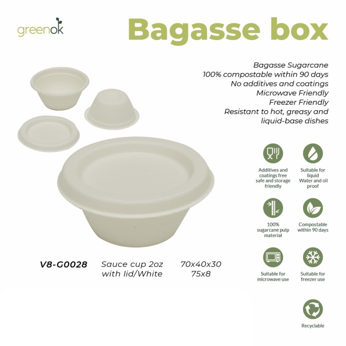 Jual Sauce cup | Cup Saos ecofriendly isi 100 pcs | Set Condiment Sauce ...