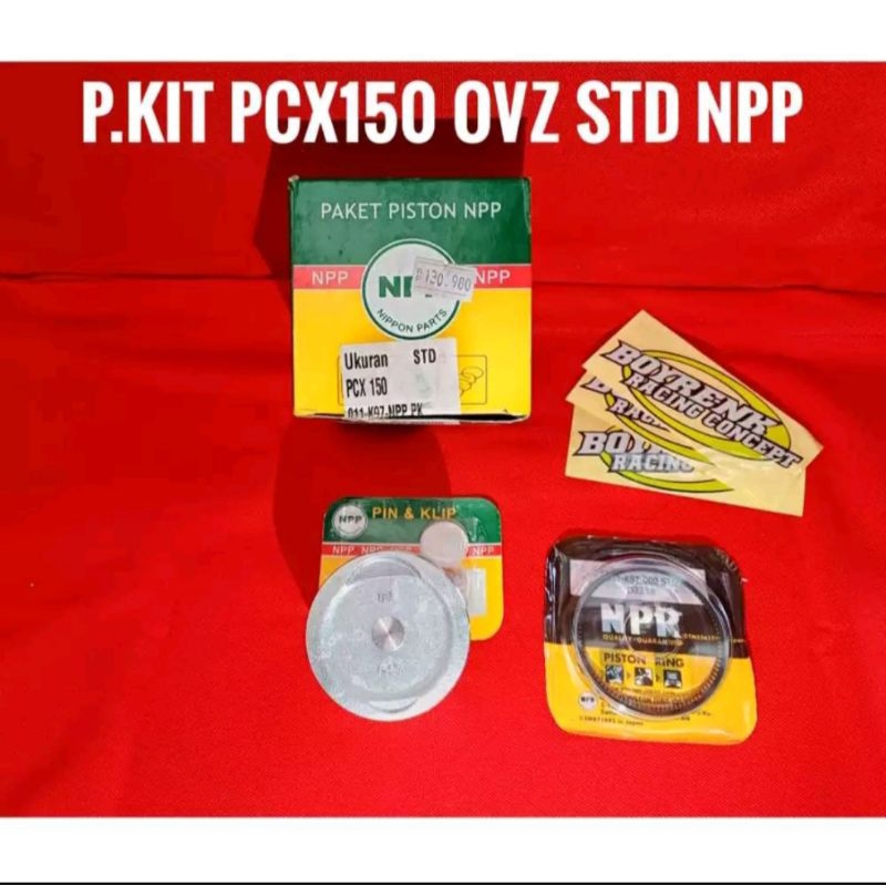Jual PISTON KIT SEHER KIT PCX 150 OVS STD 50 100 PIN 14 NPP-BOYRENK RACING | Shopee Indonesia