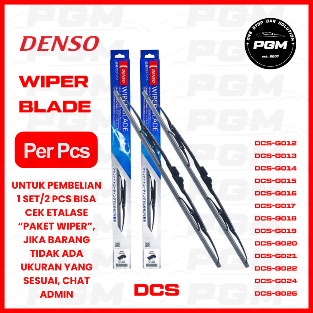 Jual Wiper Mobil Standar Denso DCS G12 - 26 inch | Shopee Indonesia