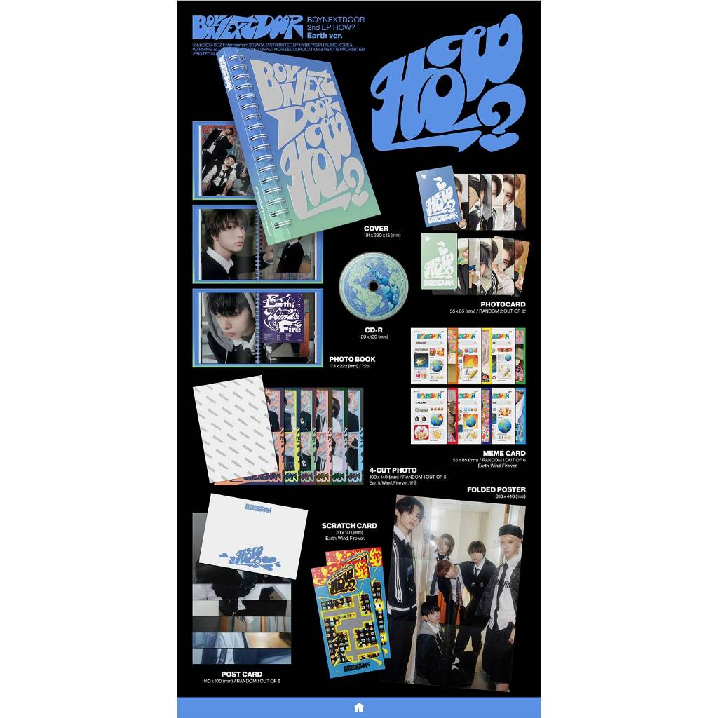 Jual BOYNEXTDOOR - 2nd EP Album [ HOW? ] Standard ver | Shopee Indonesia