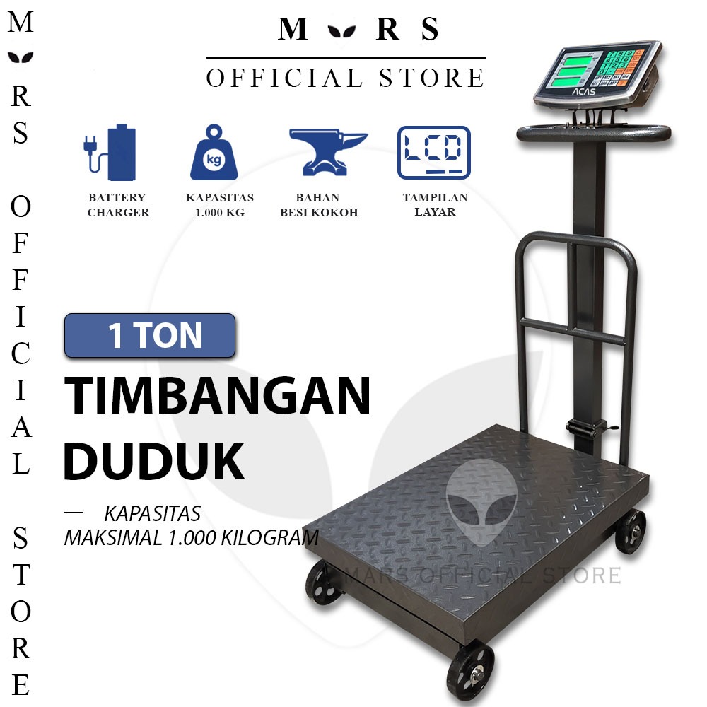 Jual TCS - 1 ton Single Display Timbangan Duduk Digital 1000 kg / 4 kg ...
