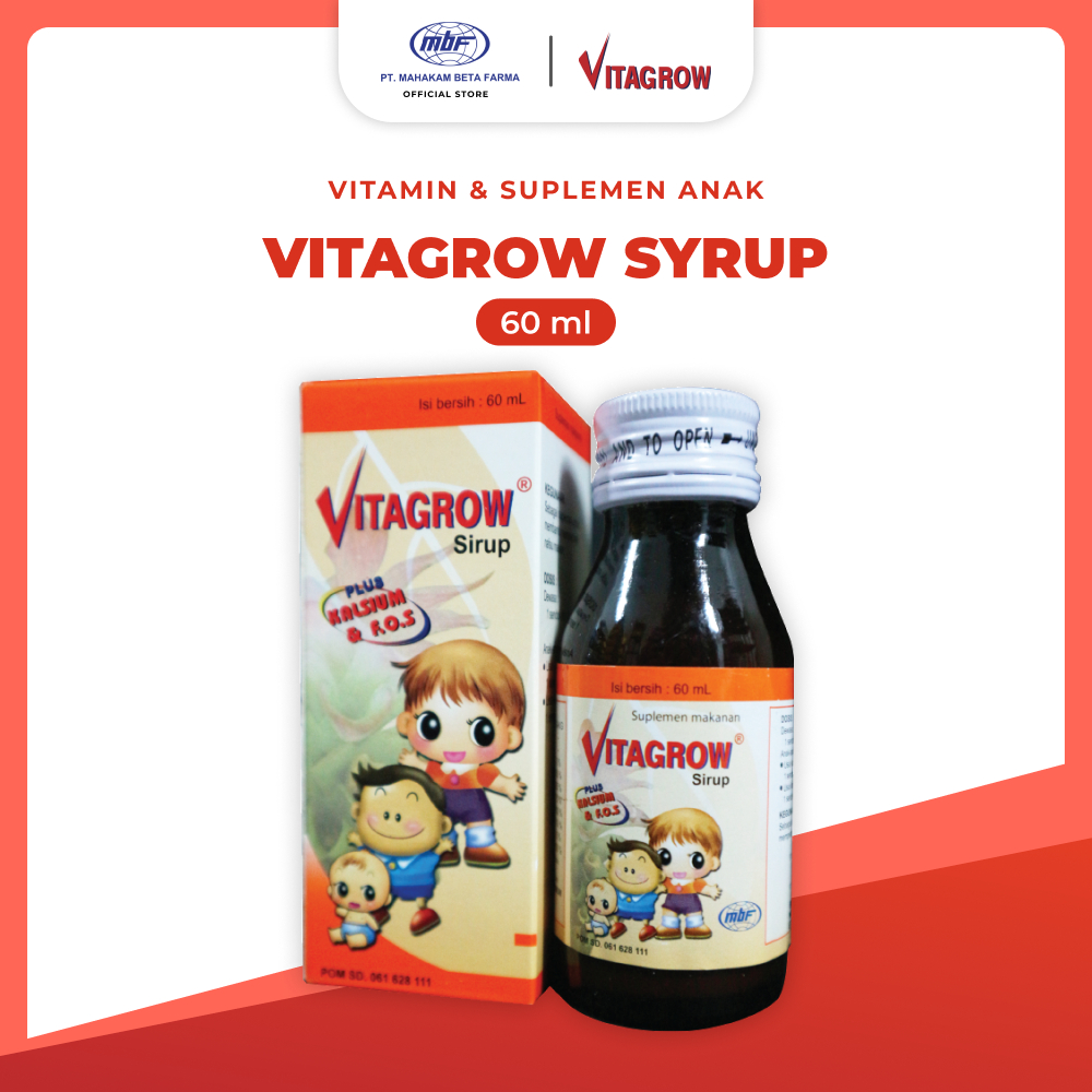 Jual VITAGROW 60ml - Suplemen Vitamin Sirup Penambah Nafsu Makan Anak ...
