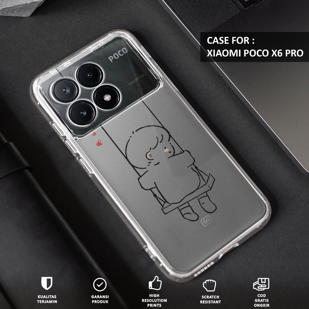 Jual CASE XIAOMI POCO X6 PRO - Motif COUPLE AYUNAN - Clear Case ...