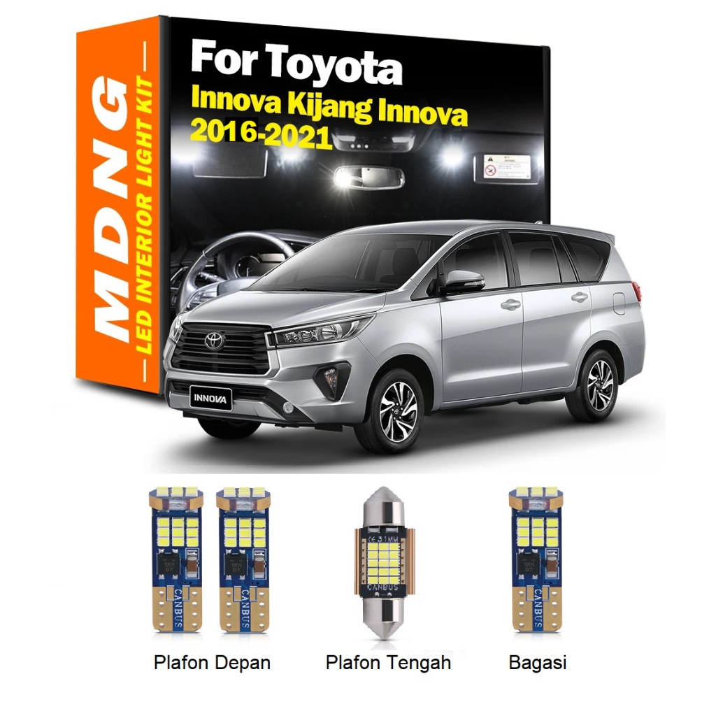 Jual Paket Lampu Led Kabin Innova Reborn G Putih | Shopee Indonesia