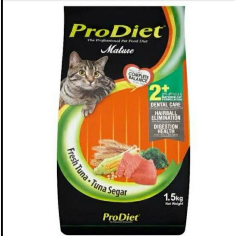 Jual PRO DIET 1,5 KG ADULT DAN KITTEN MAKANAN KUCING FRESHPACK | Shopee ...