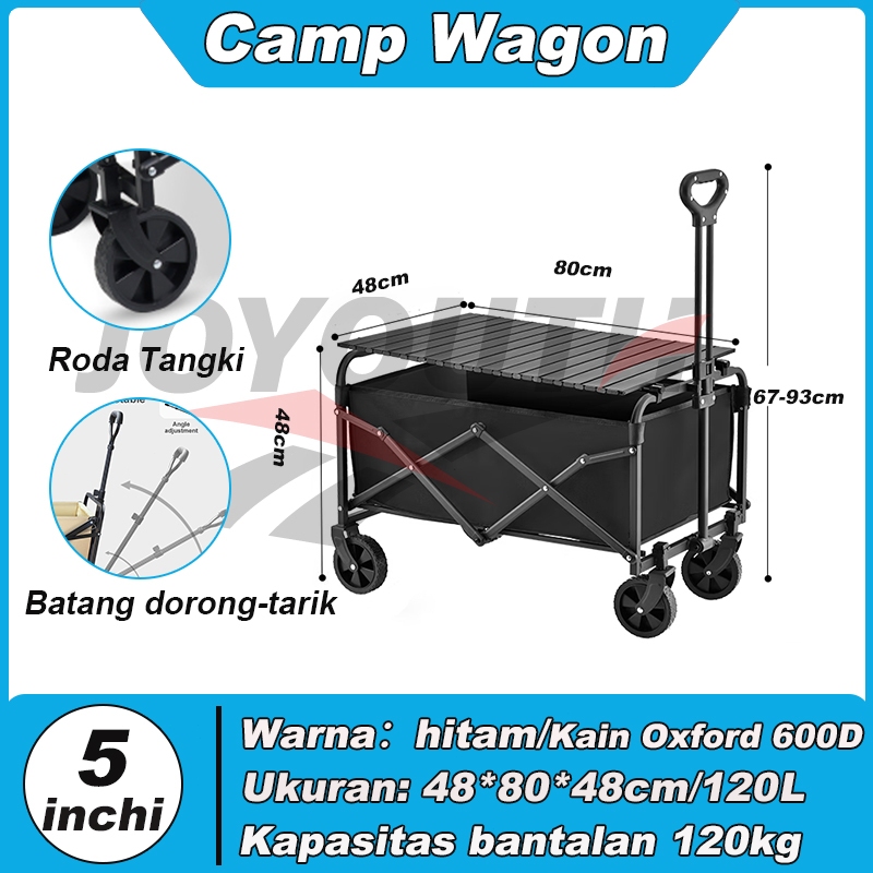 Jual JOY Troli Barang Outdoor Trolley Camp Wagon Keranjang Belanja ...
