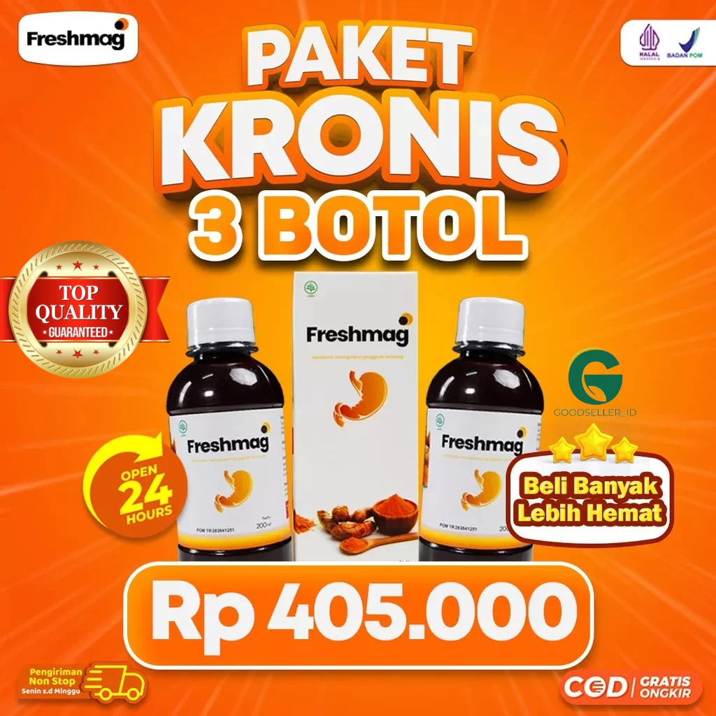 Jual Paket Magh Kronis 3 Botol Madu Freshmag Fresh Mag Maag Presmag ...