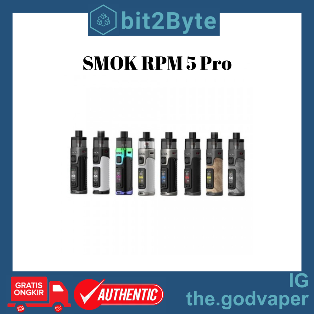 Jual SMOK RPM 5 Pro Pod Kit 80W Authentic | Shopee Indonesia